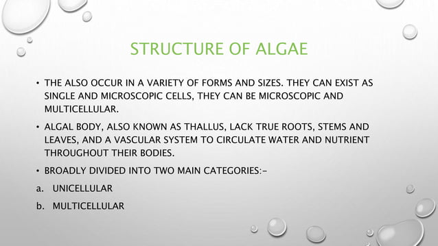 algae uses of algae types of algae reproduction of algae | PPT