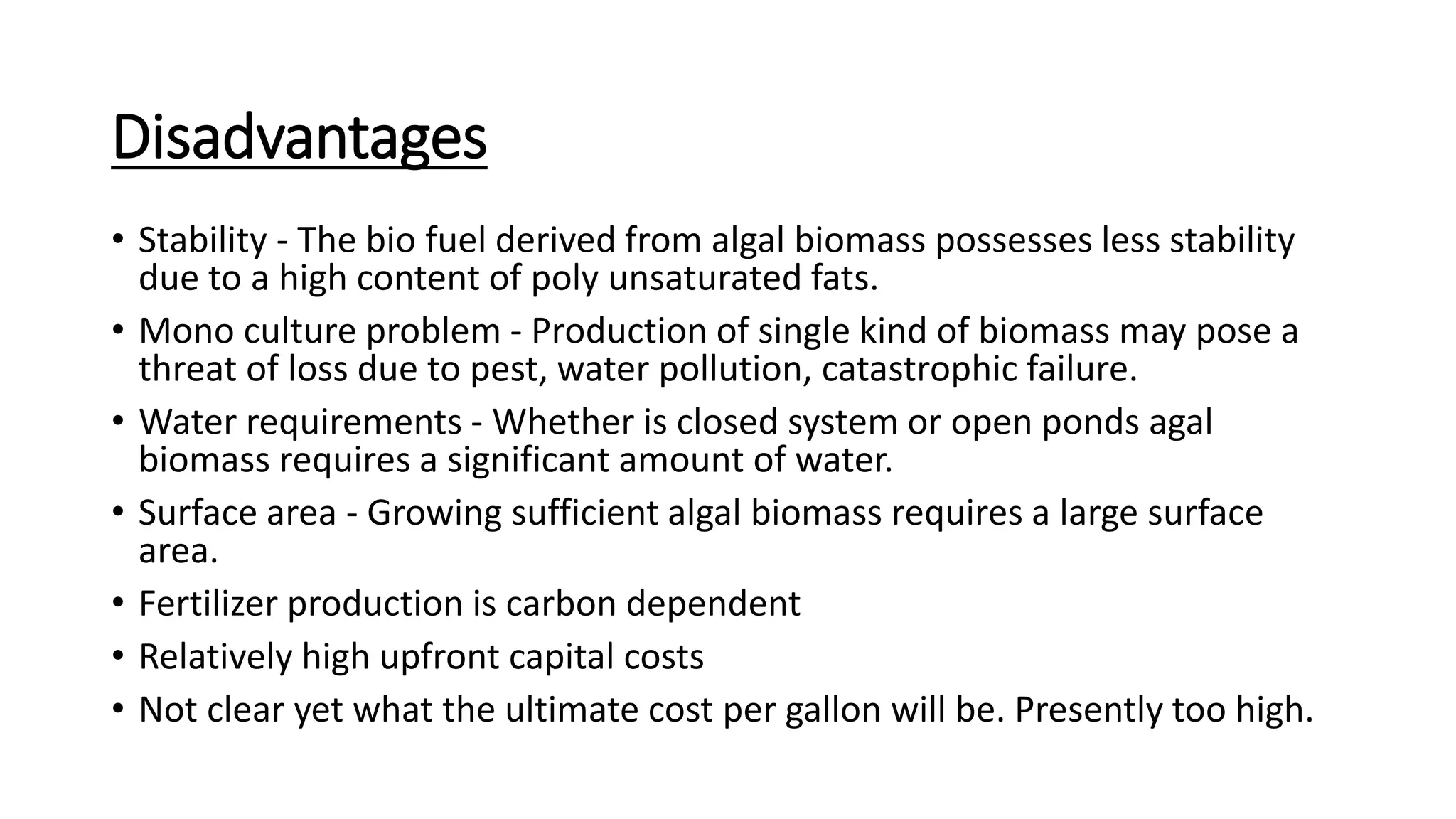 Algal Biofuel Production | PPT