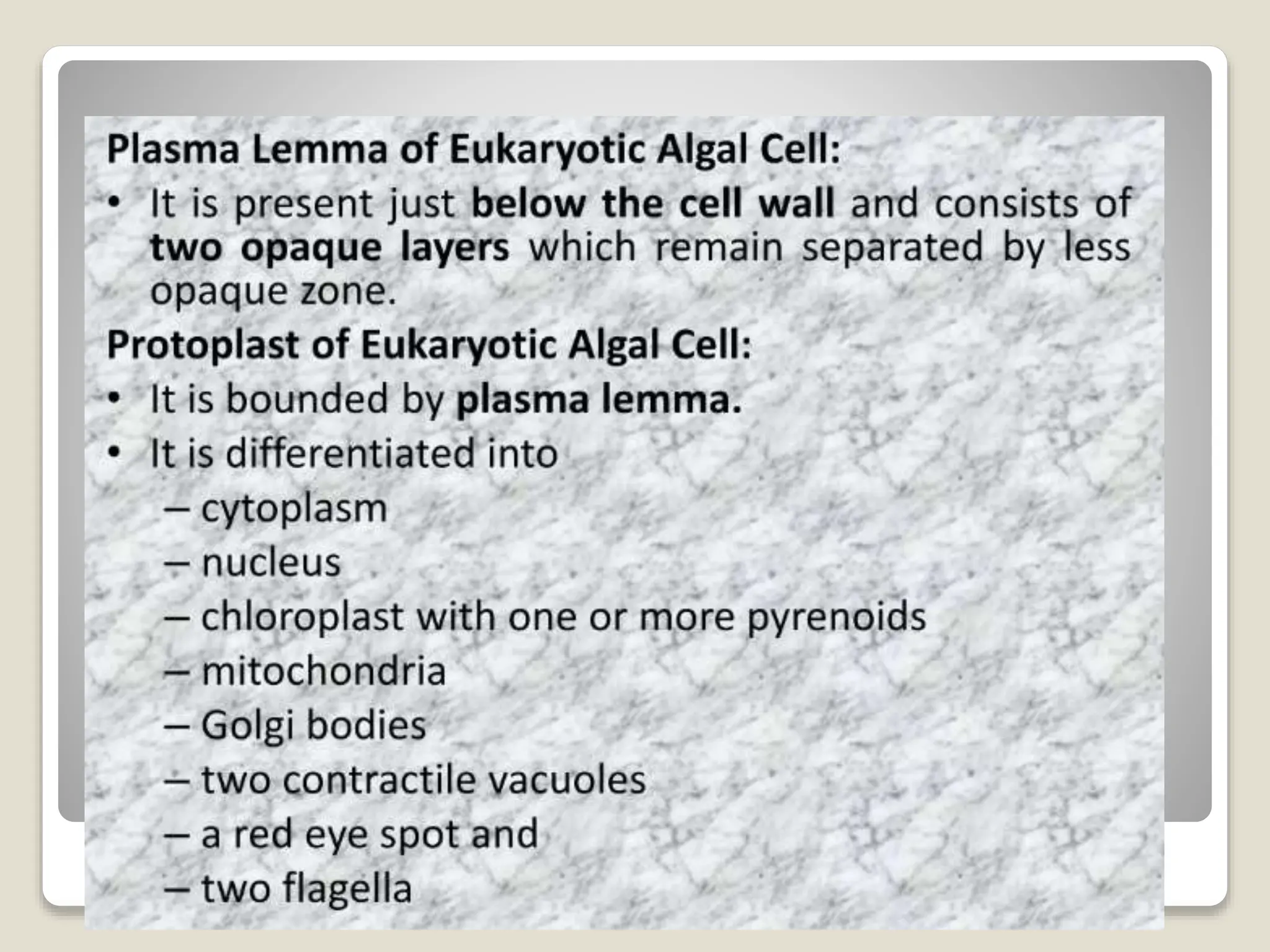 Structure of micro and macro algal cells | PPT