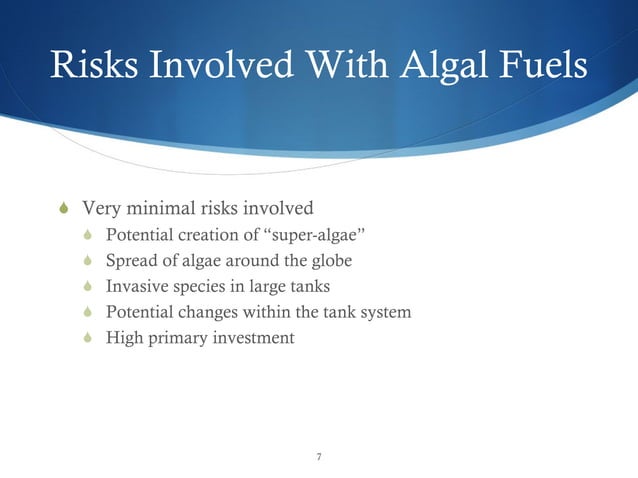 Algal fuels presentation final | PPT