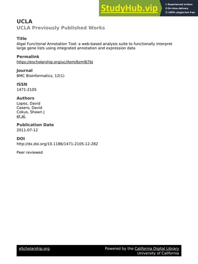 Algal Functional Annotation Tool Pdf
