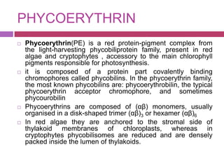 Algal pigments structure and function (2) | PPTX