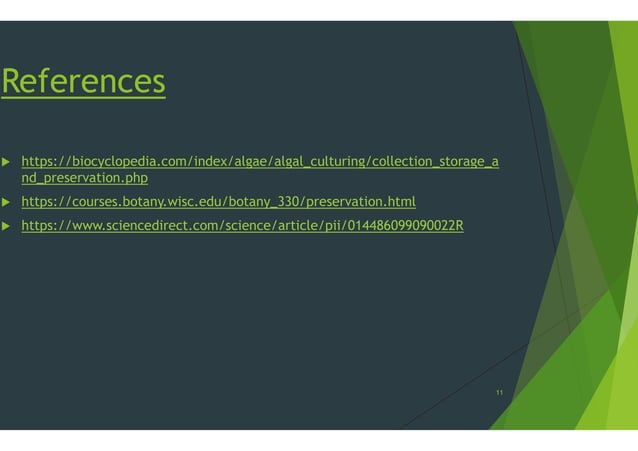 Algal preservation | PDF