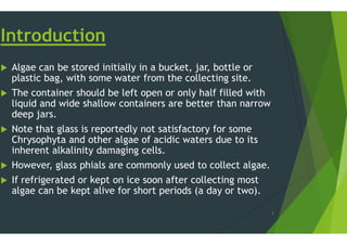 Algal preservation | PDF