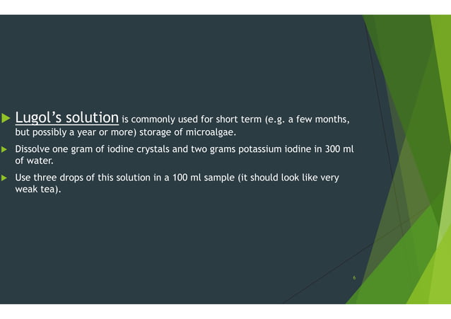 Algal preservation | PDF