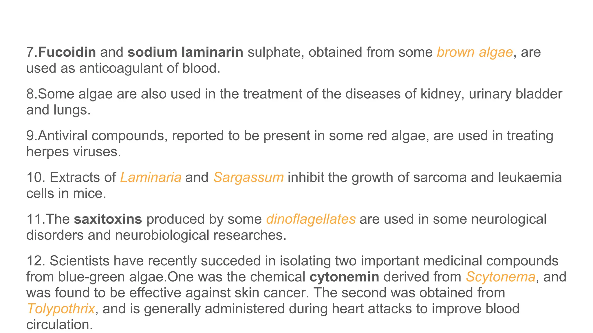 Ecological and economic importance of algae | PPTX