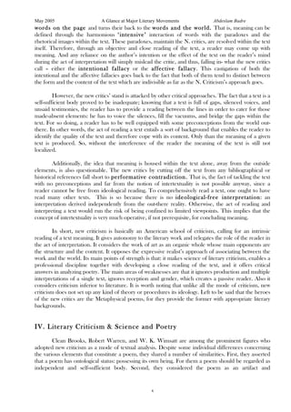 A Glance at Major Literary Movements | PDF