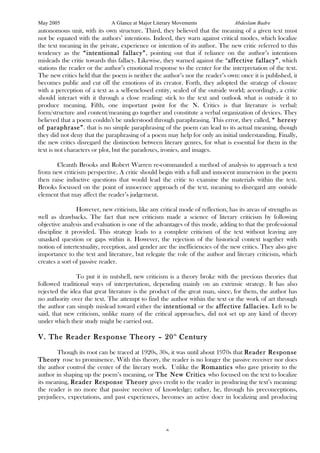 A Glance at Major Literary Movements | PDF