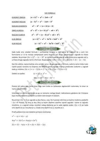 Algebarski razlomci | PDF