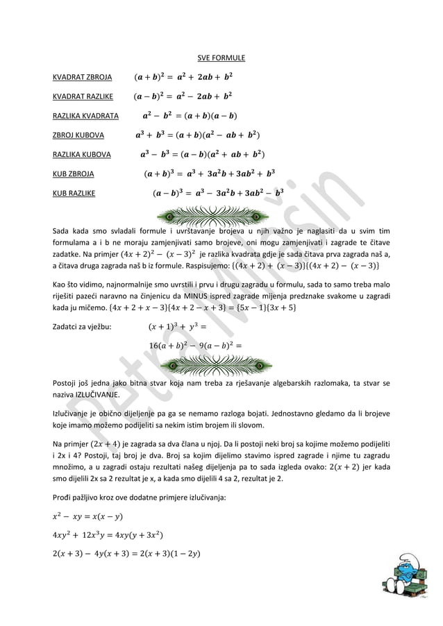 Algebarski razlomci | PDF