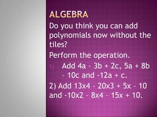 Algebra | PPTX