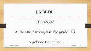 Algebra | PPT