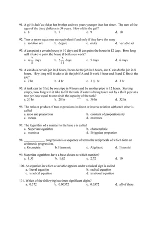 Algebra | PDF