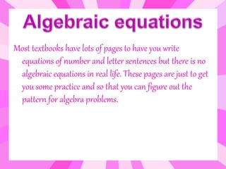 Algebra | PPTX