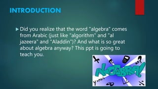 Algebra | PPTX