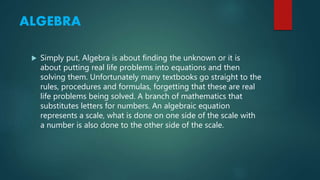 Algebra | PPTX