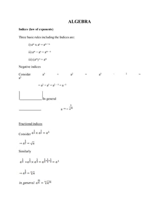 Algebra | PDF