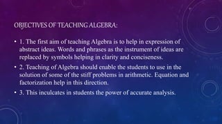 Algebra | PPT