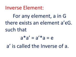 ABSTRACT ALGEBRA | PPTX
