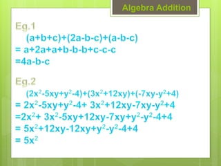 Algebra | PPT
