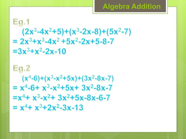 Algebra | PPTX