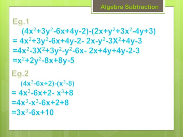 Algebra | PPT