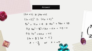 Algebra Presentation on Topic Modulus function and Polynomials | PPT