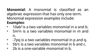 Algebra in daily life and its application | PPTX