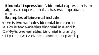 Algebra in daily life and its application | PPTX