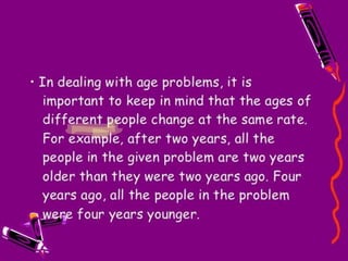 SAT-EXAM Algebra age problem | PPTX