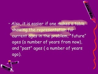 SAT-EXAM Algebra age problem | PPTX