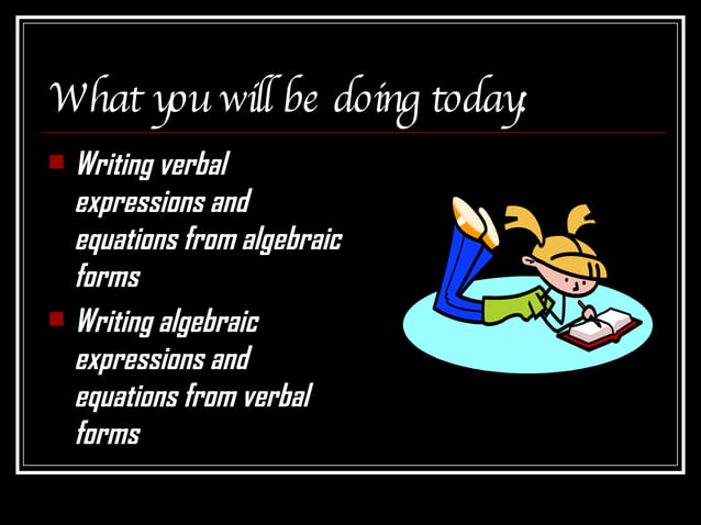 Algebra Expressions and Equations | PPT