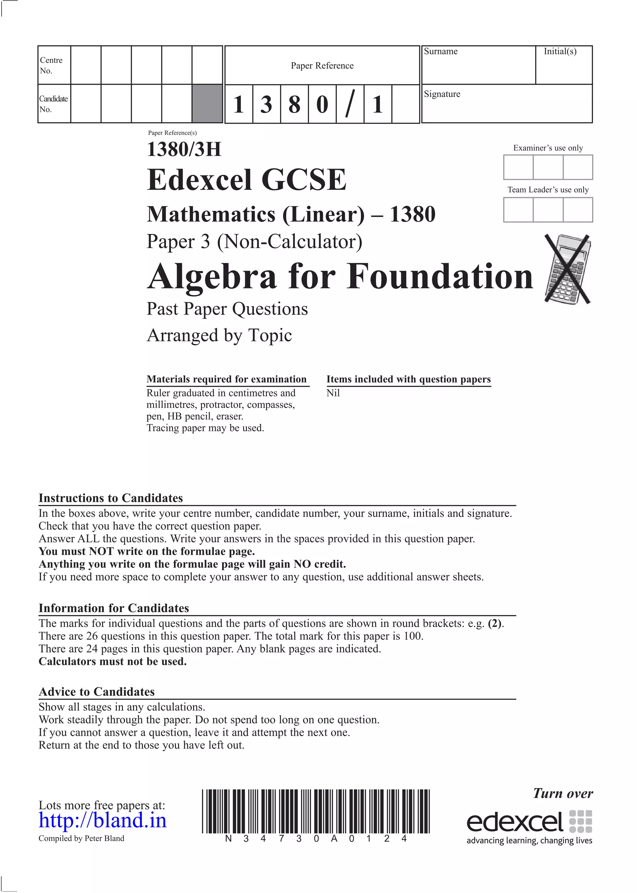 Algebra.foundation | PDF