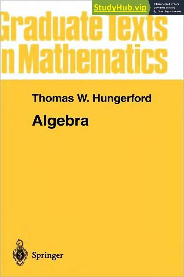 Algebra Hungerford pdf Algebra Hungerford pdf