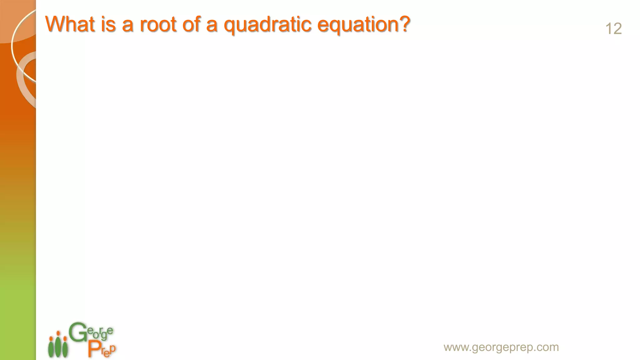 GRE - Algebra | PPTX