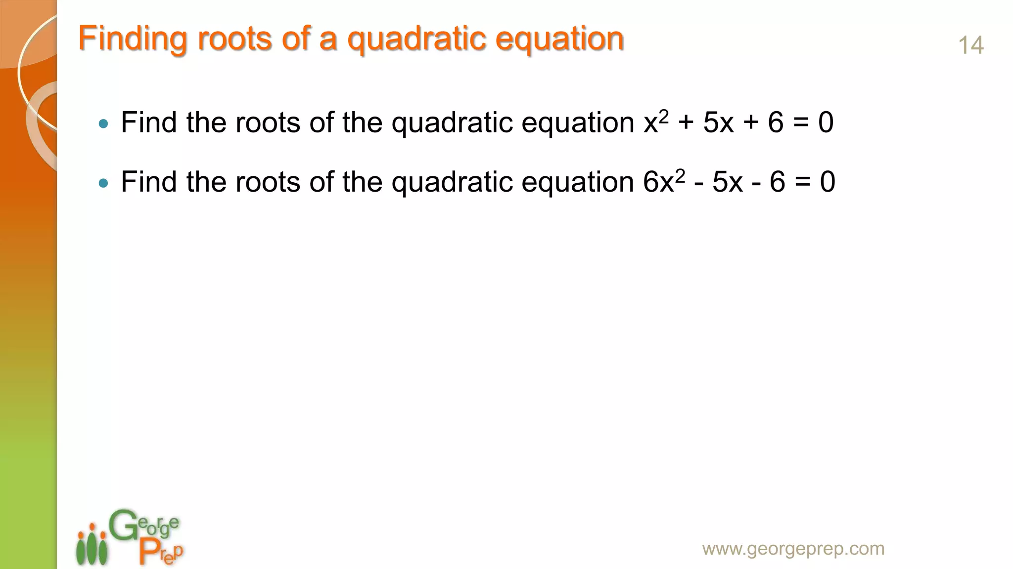 GRE - Algebra | PPTX