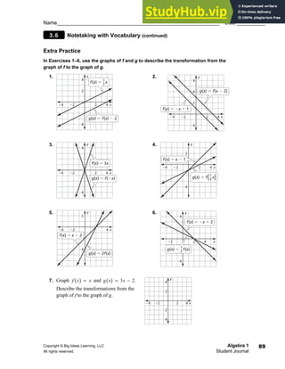 Algebra 1 | PDF