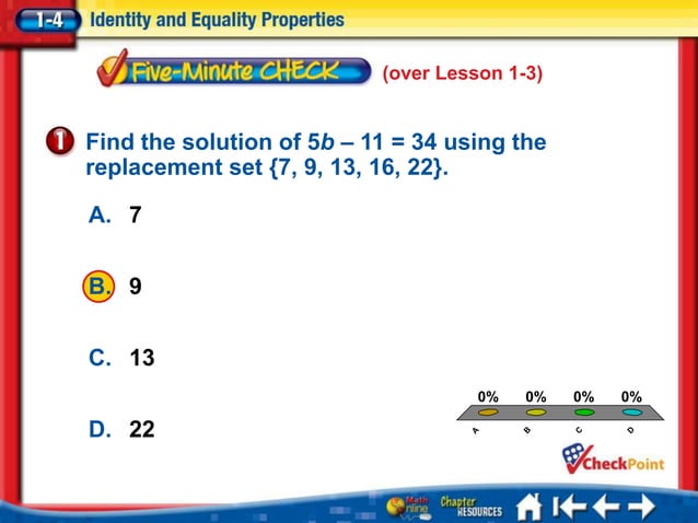 Algebra 1 identity and equality properties | PPTX