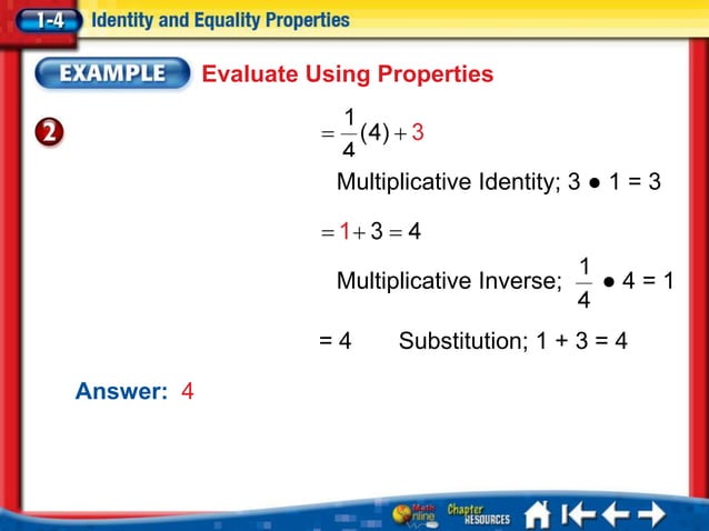 Algebra 1 identity and equality properties | PPT | Free Download