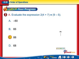 Algebra 1 order of operations | PPT