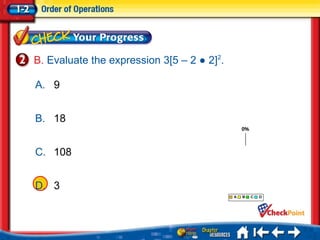 Algebra 1 order of operations | PPT