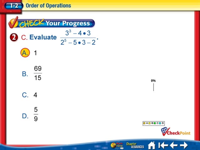 Algebra 1 order of operations | PPT
