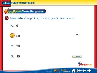 Algebra 1 order of operations | PPT