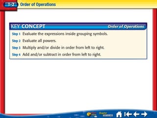 Algebra 1 order of operations | PPT