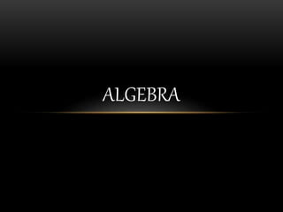 Historical Algebra | PPTX