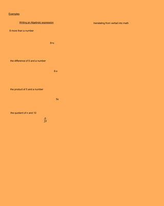 Algebra 1 chapter 1 complete notes | PPTX | Physics | Science