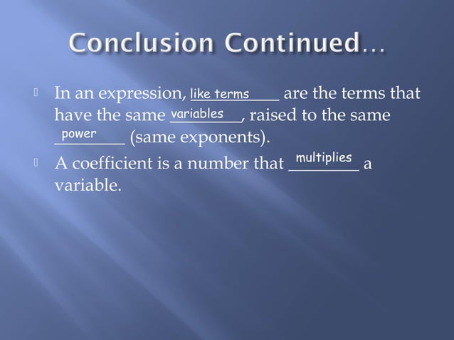 Algebra 1 combining like terms | PPT | Computing | Technology & Computing
