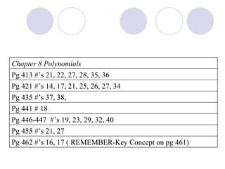 Algebra 1 final review packet powerpoint slide | PPT