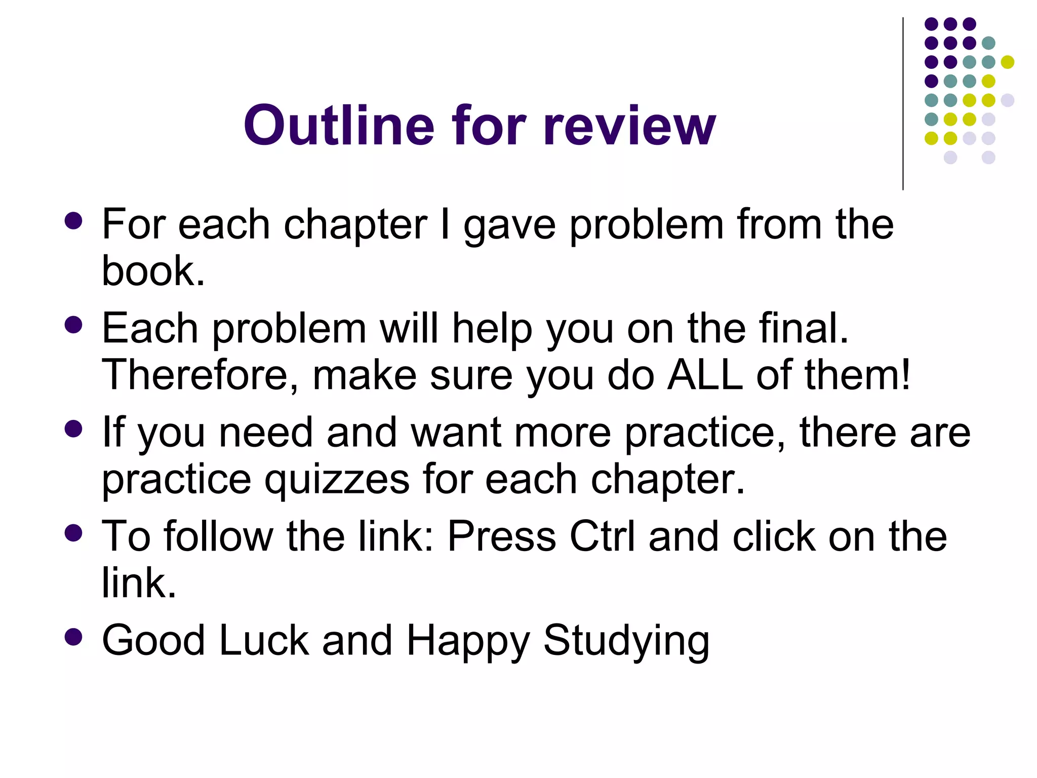 Algebra 1 final review packet powerpoint slide | PPT