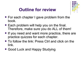 Algebra 1 final review packet powerpoint slide | PPT